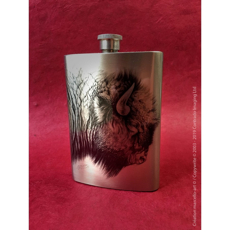 Marcello-art : Flasque 25 loup