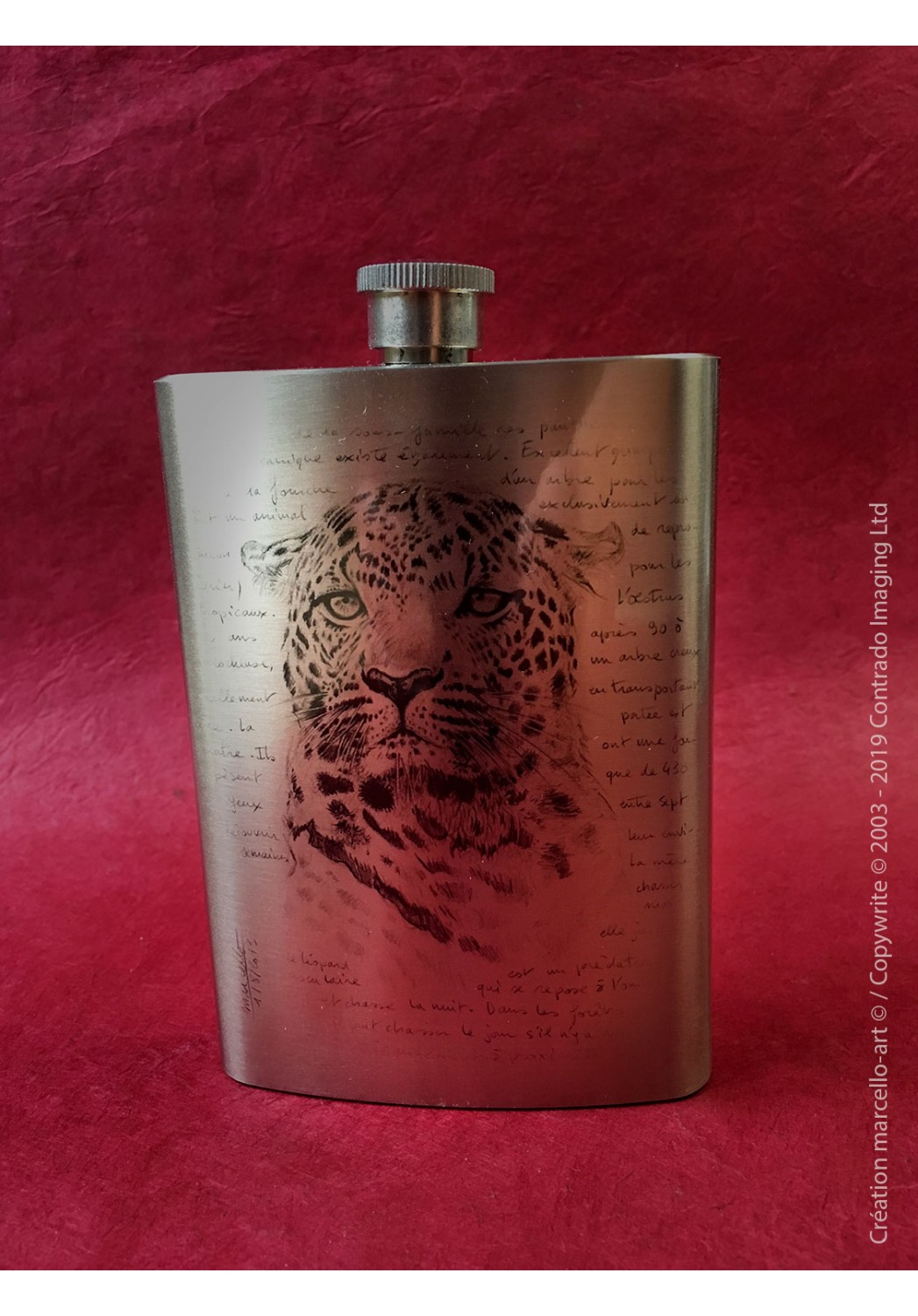 Marcello-art : Flasque 25 loup