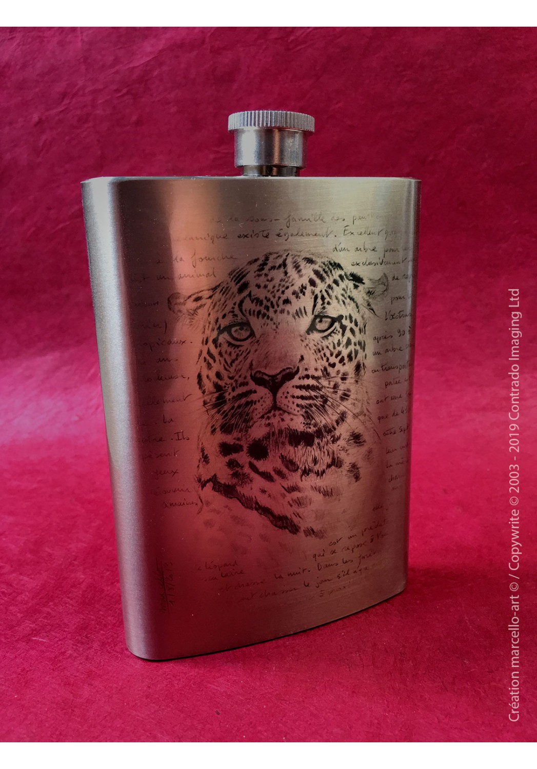 Marcello-art : Flasque 25 loup