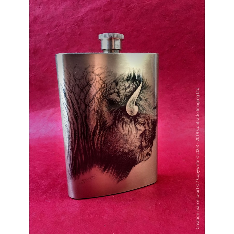 Marcello-art : Flasque 25 loup