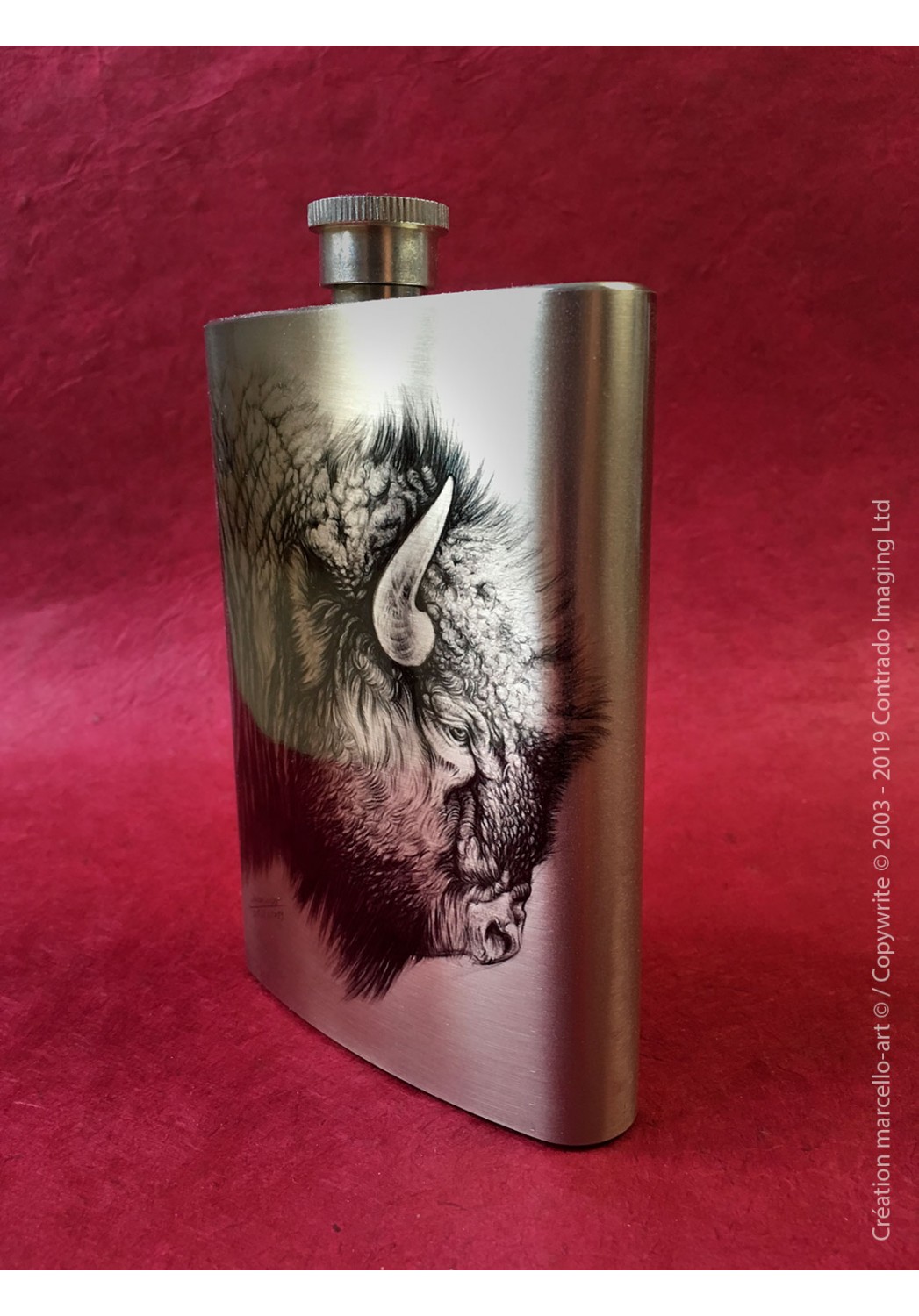 Marcello-art : Flasque 25 loup