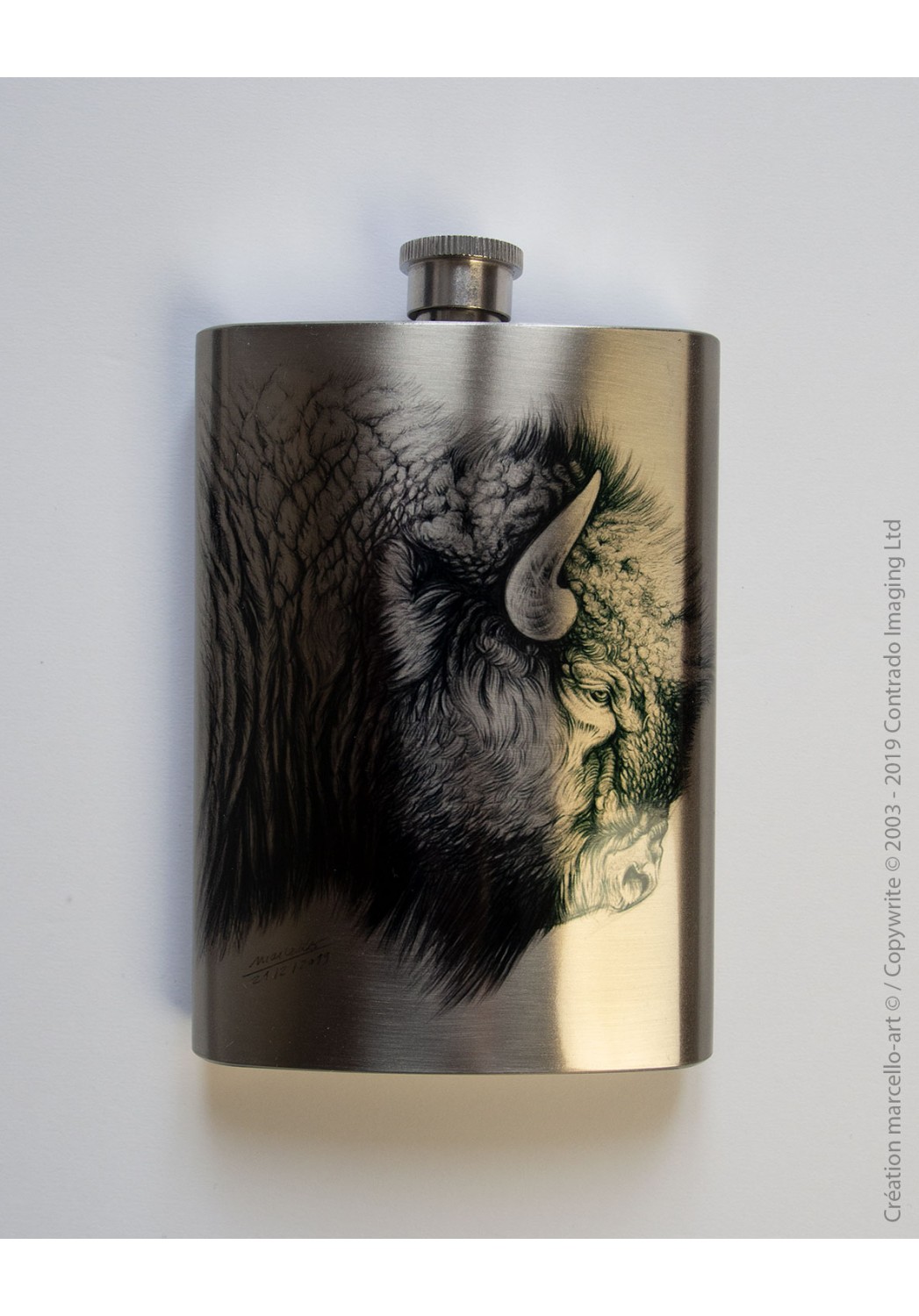 Marcello-art : Flasque 25 loup