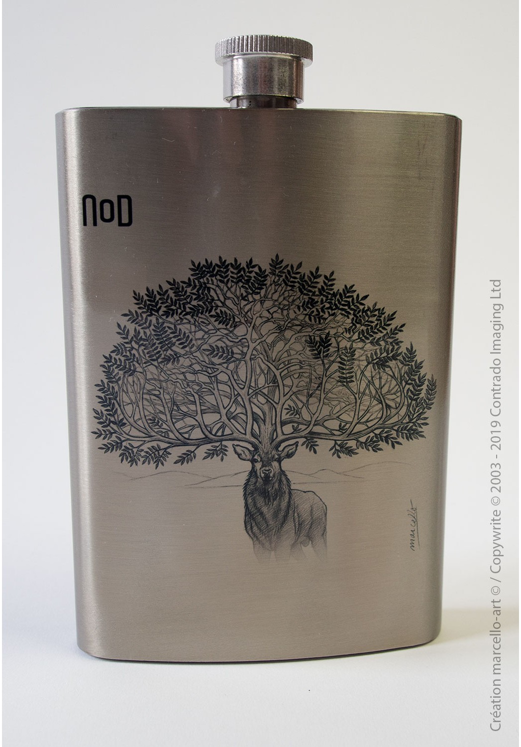 Marcello-art : Flasque 25 loup